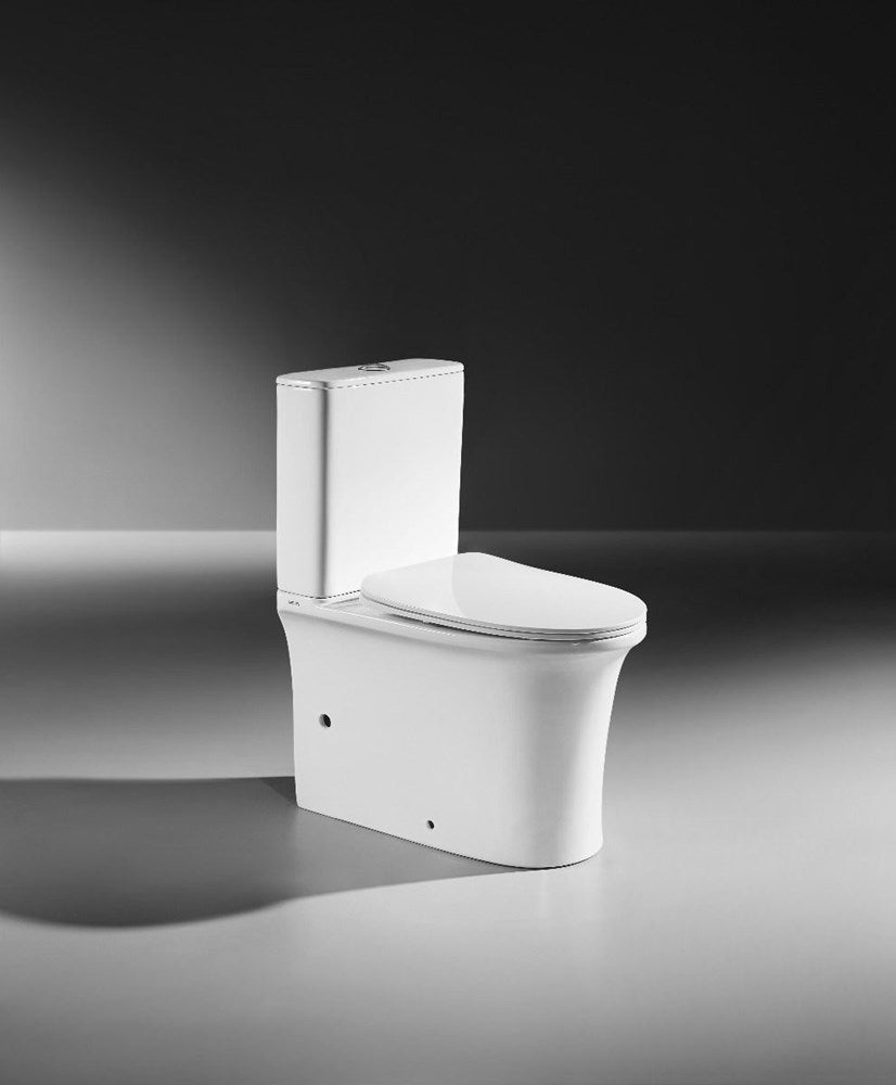 Arrow Orzo Antibacterial Glazed Rimless Toilet Suite – Coastal Bathroom