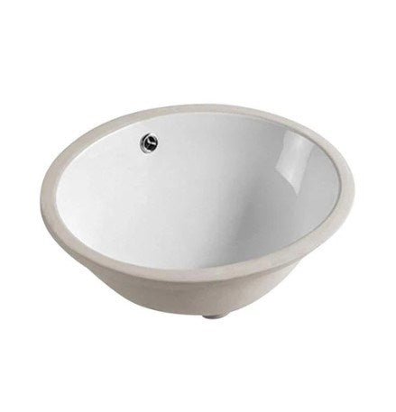 Poseidon Oval Undermount Basin with Overflow 500 – Coastal Bathroom