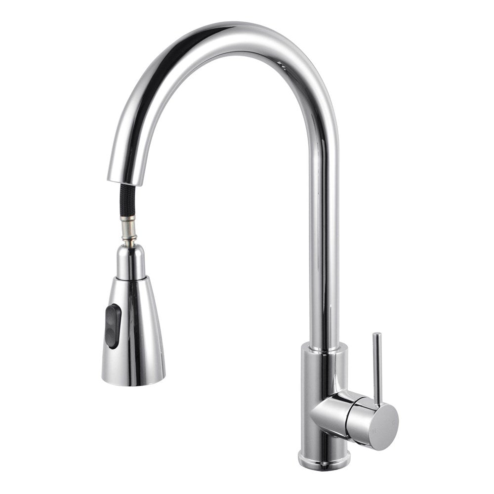 AP Round Pull Out Kitchen Mixer – Coastal Bathroom