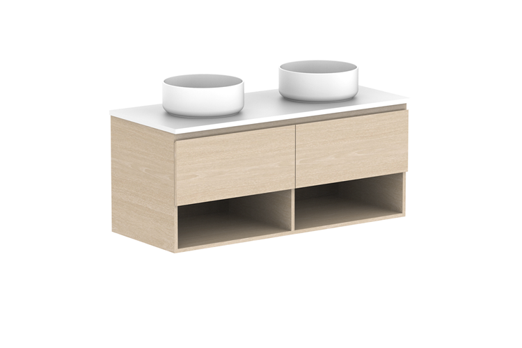 Glacier Full Depth Shelf Vanity Unit 1200 – Coastal Bathroom