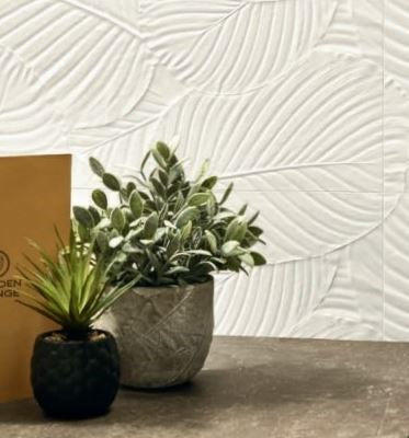 Genesis Palm White Matt Rect – Coastal Bathroom