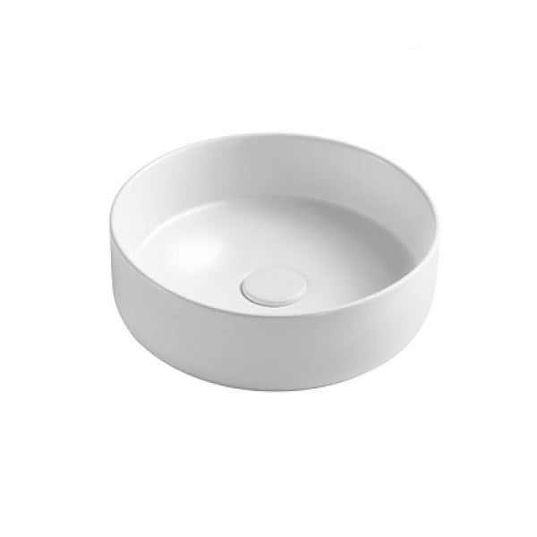 NG Round Matt White Ceramic Basin 360 – Coastal Bathroom