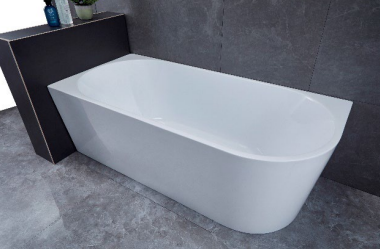 Cirna Free Standing Corner Bath 1500 – Coastal Bathroom