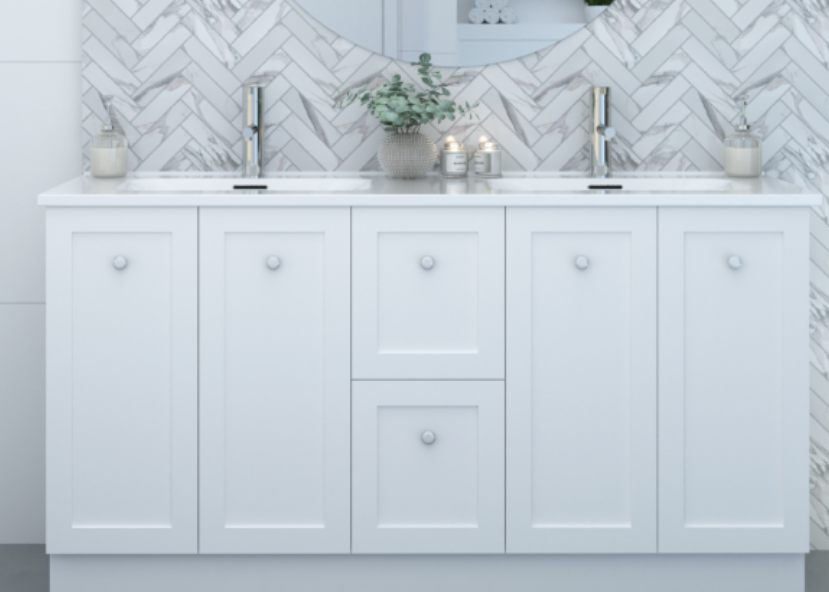 Vienna Floor Standing Vanity Unit with Kickboard 1500 – Coastal Bathroom